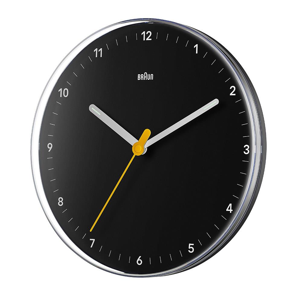 BC26 Braun analogue wall clock - black – US - Braun Clocks & Watches