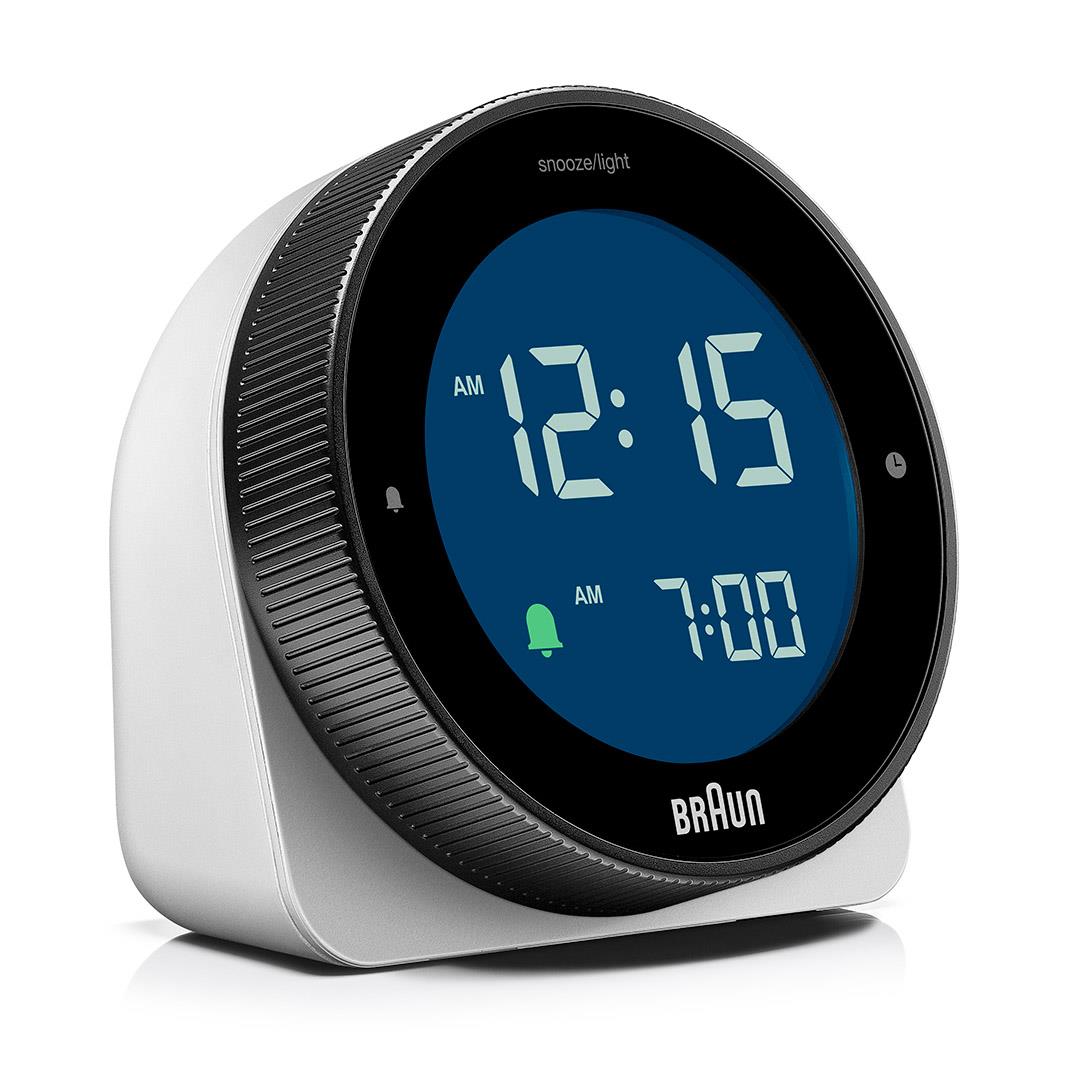 BC24 Braun touch display digital alarm clock - white – US - Braun ...