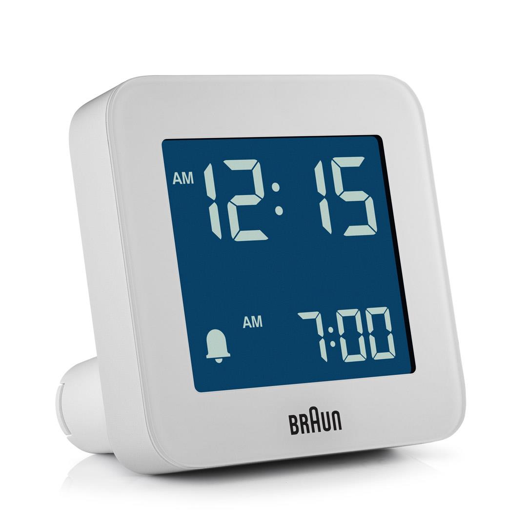 BC09 Braun digital alarm clock - white – US - Braun Clocks & Watches