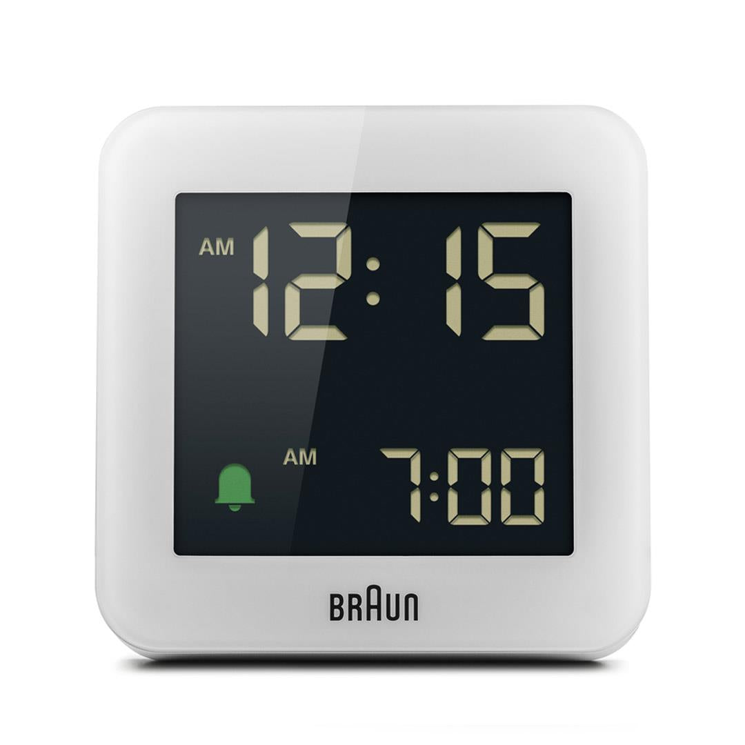 BC09 Braun digital alarm clock - white – US - Braun Clocks & Watches