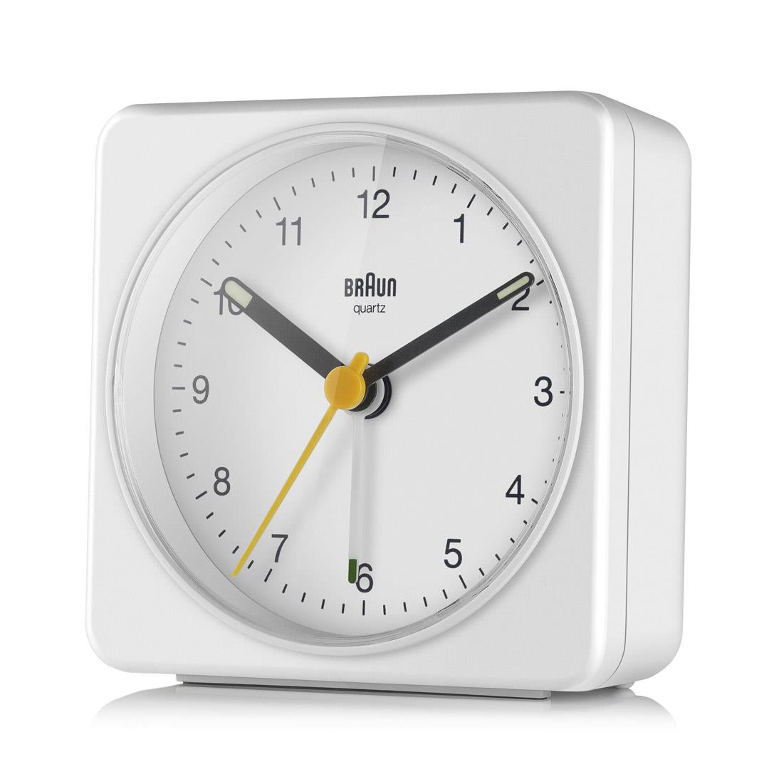BC03 Braun classic analogue alarm clock - white – US - Braun Clocks ...