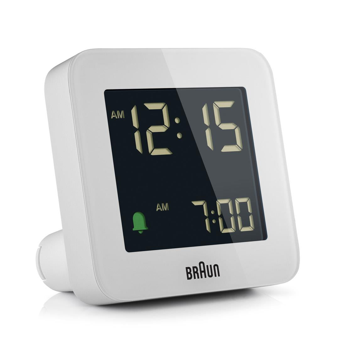 BC09 Braun digital alarm clock - white – US - Braun Clocks & Watches