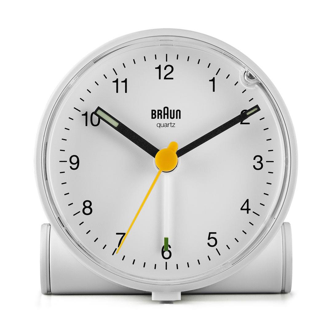 BC01 Braun classic analogue alarm clock - white – US - Braun Clocks ...