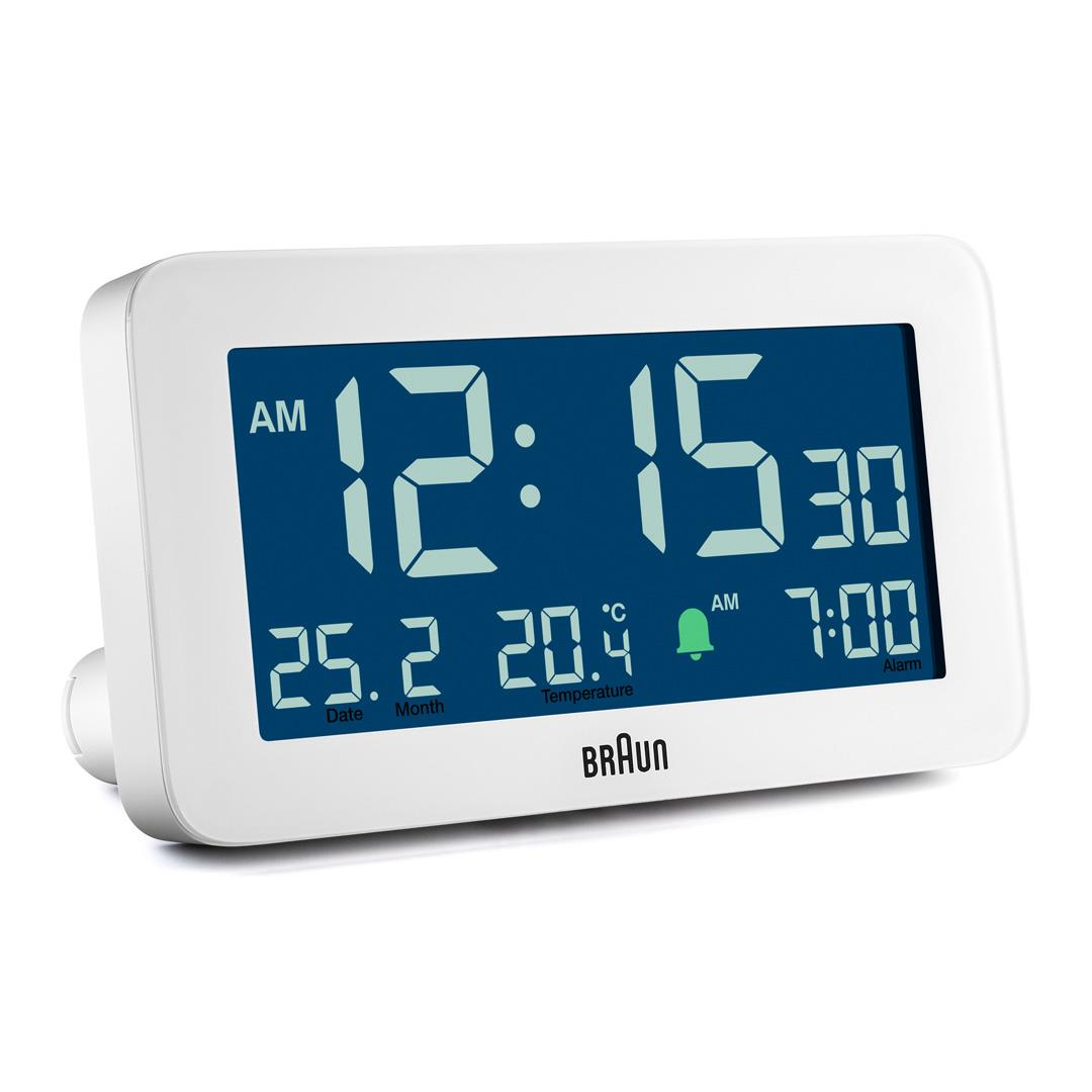 BC10 Braun digital alarm clock - white – US - Braun Clocks & Watches
