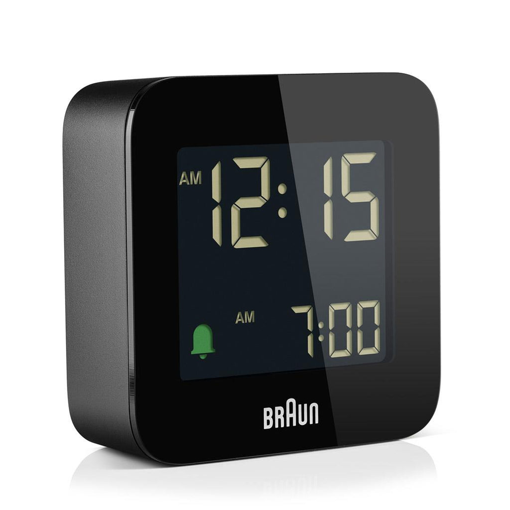BC08 Braun digital travel alarm clock - black – US - Braun Clocks & Watches