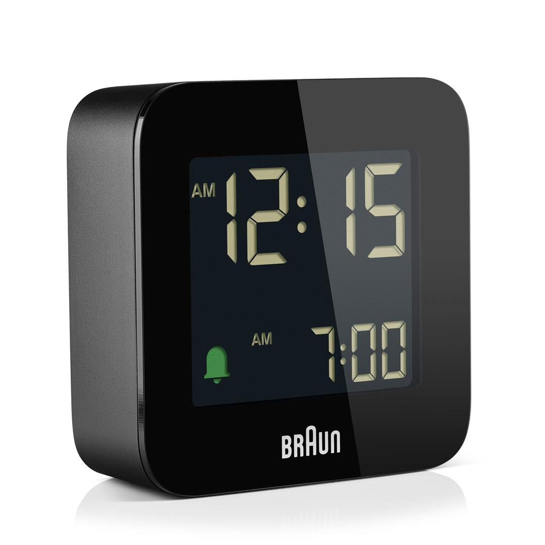 BC08 Braun digital travel alarm clock - black – US - Braun Clocks & Watches